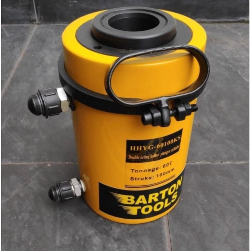 Jual Hydraulic Cylinde Double 60 Ton Stroke 100Mm Hollow Plunger Hidrolik Silinder Barton ...