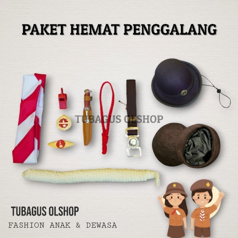 Jual Paket Hemat Lengkap Atribut Alat Baju Pramuka SD SMP PENGGALANG ...