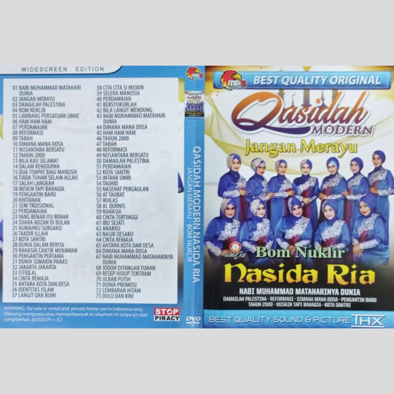 Jual Kaset Mp5 Video Lagu Qasidah Modern Jangan Merayu Nasida Ria | Shopee Indonesia
