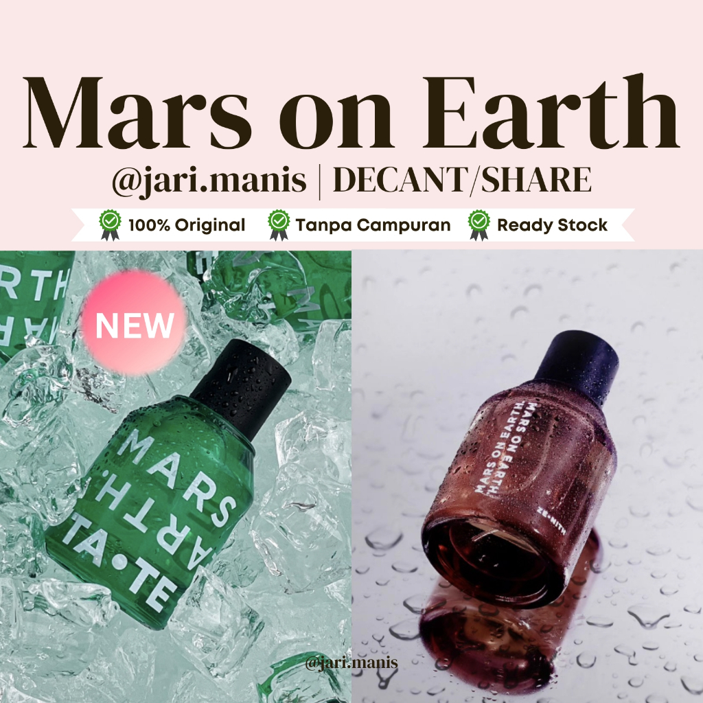 Jual decant share Mars on Earth Ta Te Ze nith tate zenith tester parfum ...