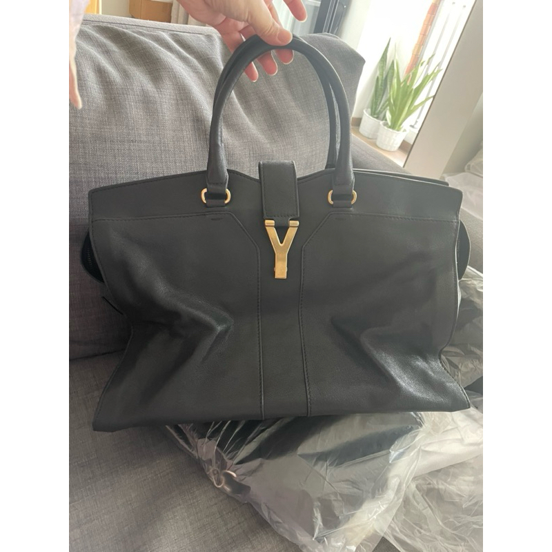 Jual YESELONG CABAS TOTE HANDBAG IN BLACK - PL GOOD CONDITION | Shopee ...