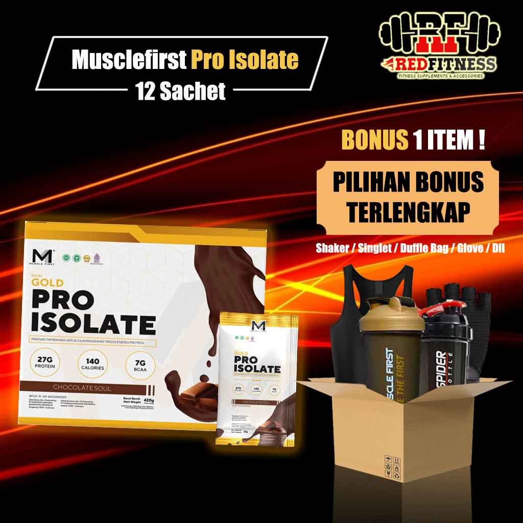 Jual M1 Muscle First Gold Pro Isolate Box 12 Sachet / MuscleFirst Whey ...