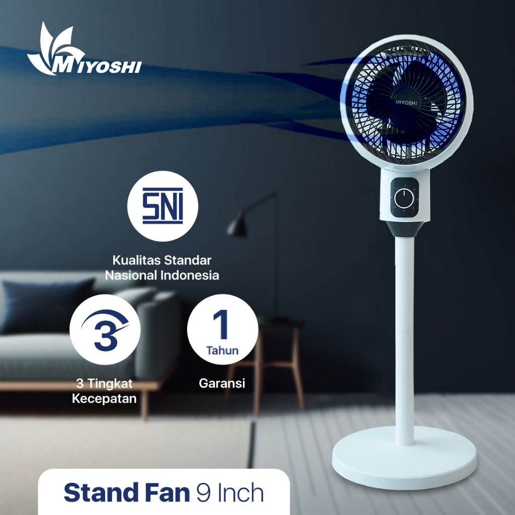 Jual Kipas Angin Listrik Air Cooler Fan Kipas Angin 9 IN MIYOSHI | Shopee Indonesia