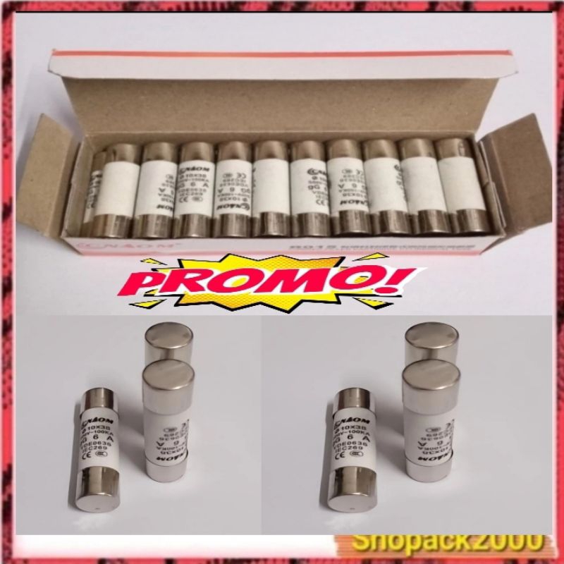 Jual Fuse Link Ceramic 10x38 10 x 38 1A 2A 4A 6A 10A 16A 20A 25A 32A ...
