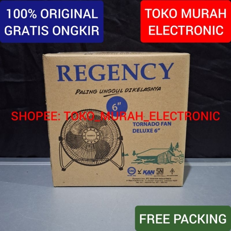 Jual TME - Kipas Angin Meja Regency 6 Inch Tornado Fan Deluxe | Shopee ...