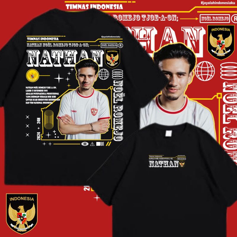 Jual kaos timnas indonesia Nathan kaos t-shirt timnas indonesia ...
