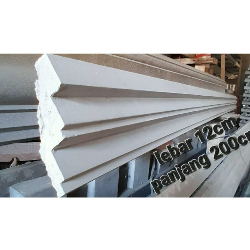 Jual Lisplang beton 12.cm x 2.meter cocok untuk Kanopi, jendela, pagar ...