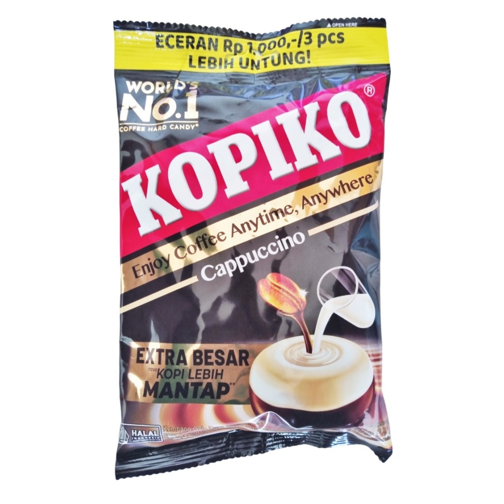 Jual Kopiko Cappuccino Candy Lebih Banyak & Besar [175 g / 60 pcs ...