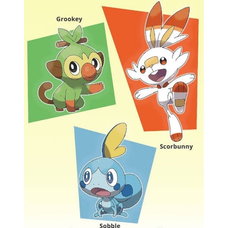 Jual Scorbunny x Sobble x Grookey / Starter Pokemon gen 8 / Pokemon ...