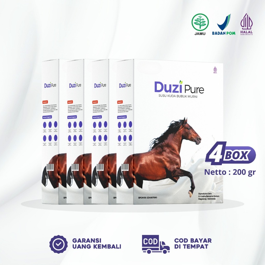 Jual Duzi Pure - Spesialis Susu Kuda No 1 Di Indonesia 100% Original ...