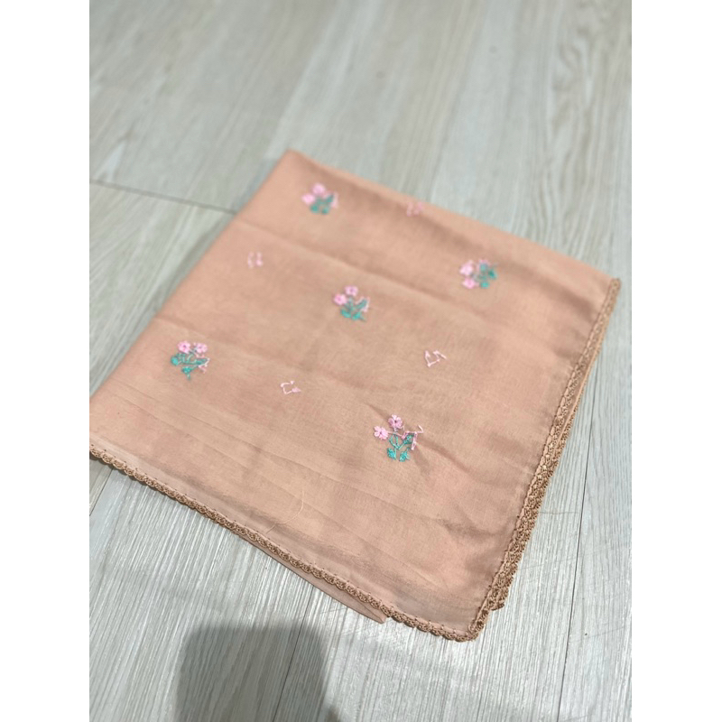 Jual NEW Jilbab paris premium bordir bunga sumbar | Shopee Indonesia