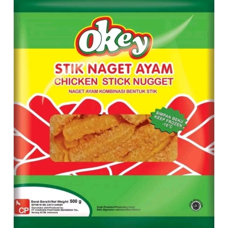 Jual Okey Stik Naget Ayam | Chicken Stik Nugget Berat 500 gr | Shopee ...