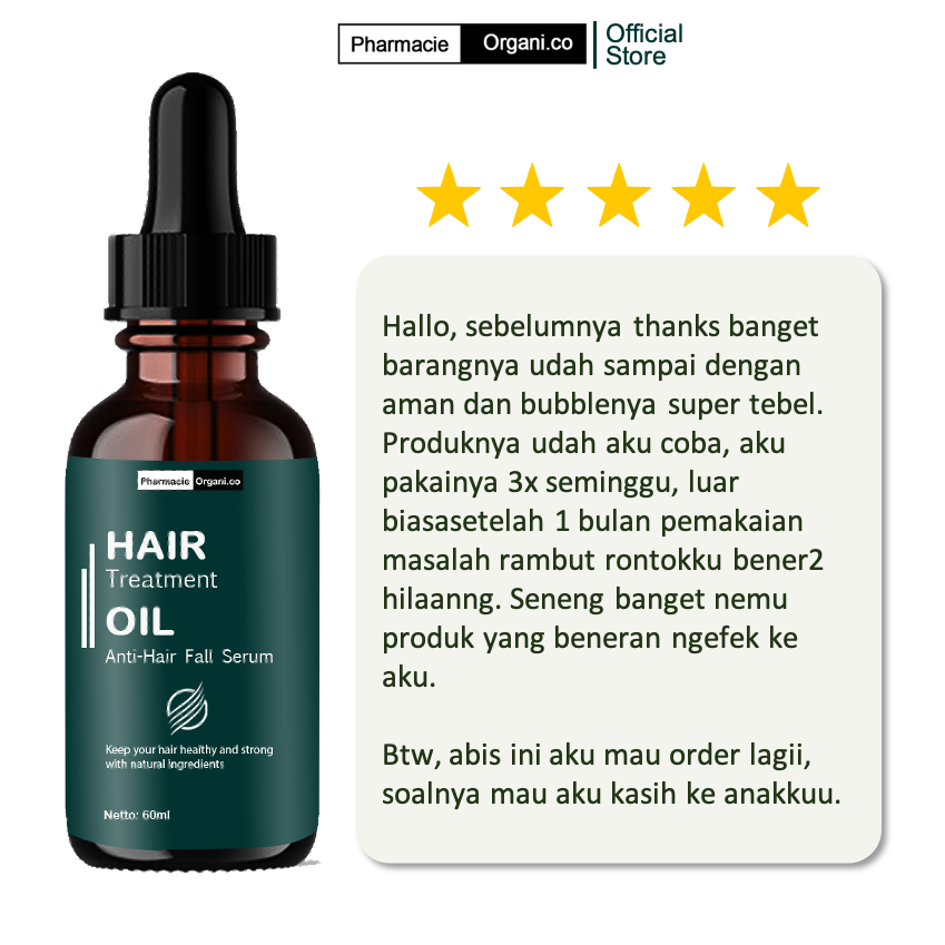 Jual HAIR OIL SOLUSI RAMBUT RONTOK ANTI HAIR FALL SERUM BY PHARMACIE ...