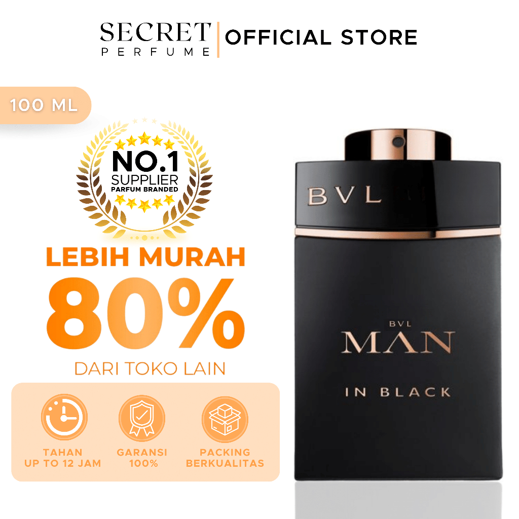 Jual Parfum Bvl Man In Black [100% Original Singapore] EDP Parfum Pria ...
