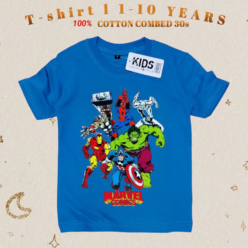 Jual Baju anak Kaos super hero marvel avengers anak laki laki usia 1 ...
