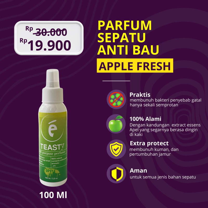 Jual Parfum Sepatu Helm Anti Bakteri & Bau,Aroma Apel, Shoe Parfume ...