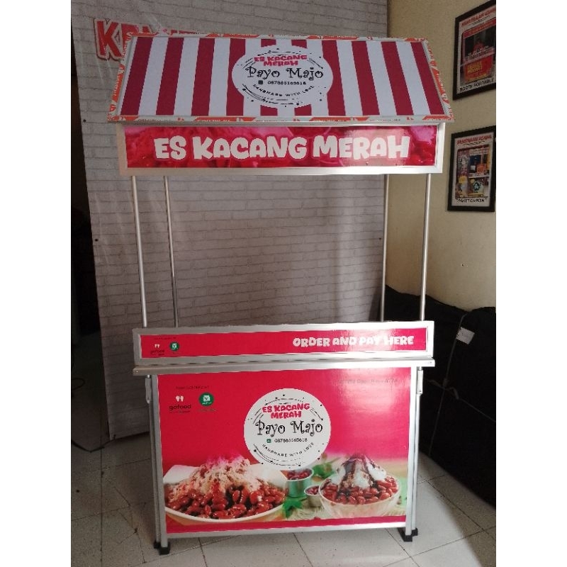Jual Booth Portable Meja Lipat Rombong Es Minuman Makanan Jajanan ...