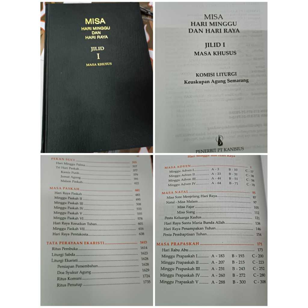 Jual Misa Hari Minggu dan Hari Raya - Edisi Revisi 2023 Jilid 1 ...