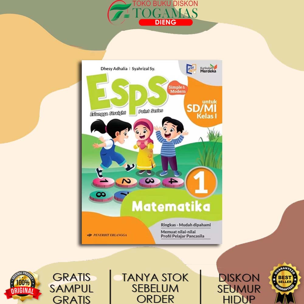 Jual ESPS MATEMATIKA UNTUK SD/MI KELAS 1,2,3,4,5&6 KUR MERDEKA/K13 ERLANGGA | Shopee Indonesia