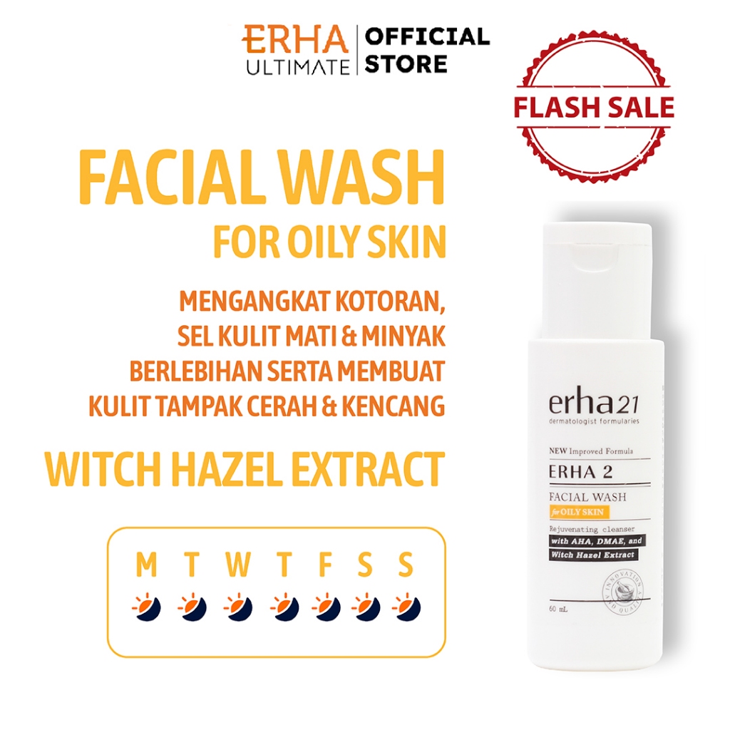 Jual ERHA21 Erha 2 Facial Wash for Oily Skin 60ml | Shopee Indonesia