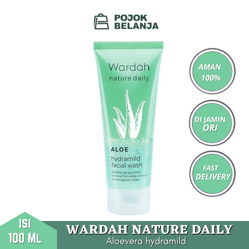 Jual Wardah Nature Daily Aloe Hydramild Gel 100 ML -Aloe Vera organik ...