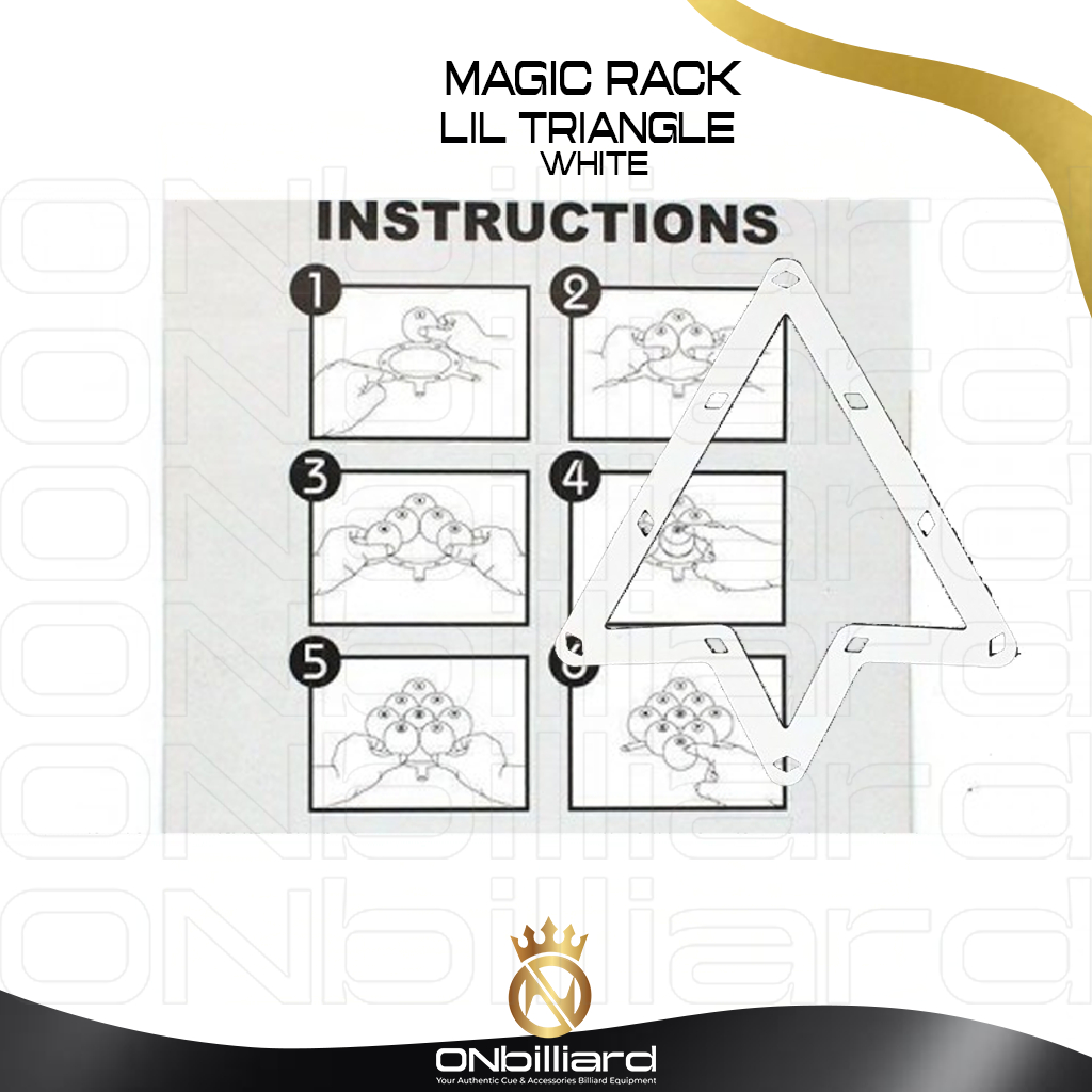 Jual Lil Triangle Magic Ball Rack Sheet Billiard Pro Segitiga Biliar ...