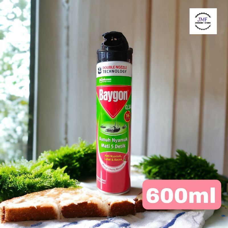 Jual BAYGON Semprot Anti Nyamuk, Lalat & Kecoa Cherry Blossom 600ml ...