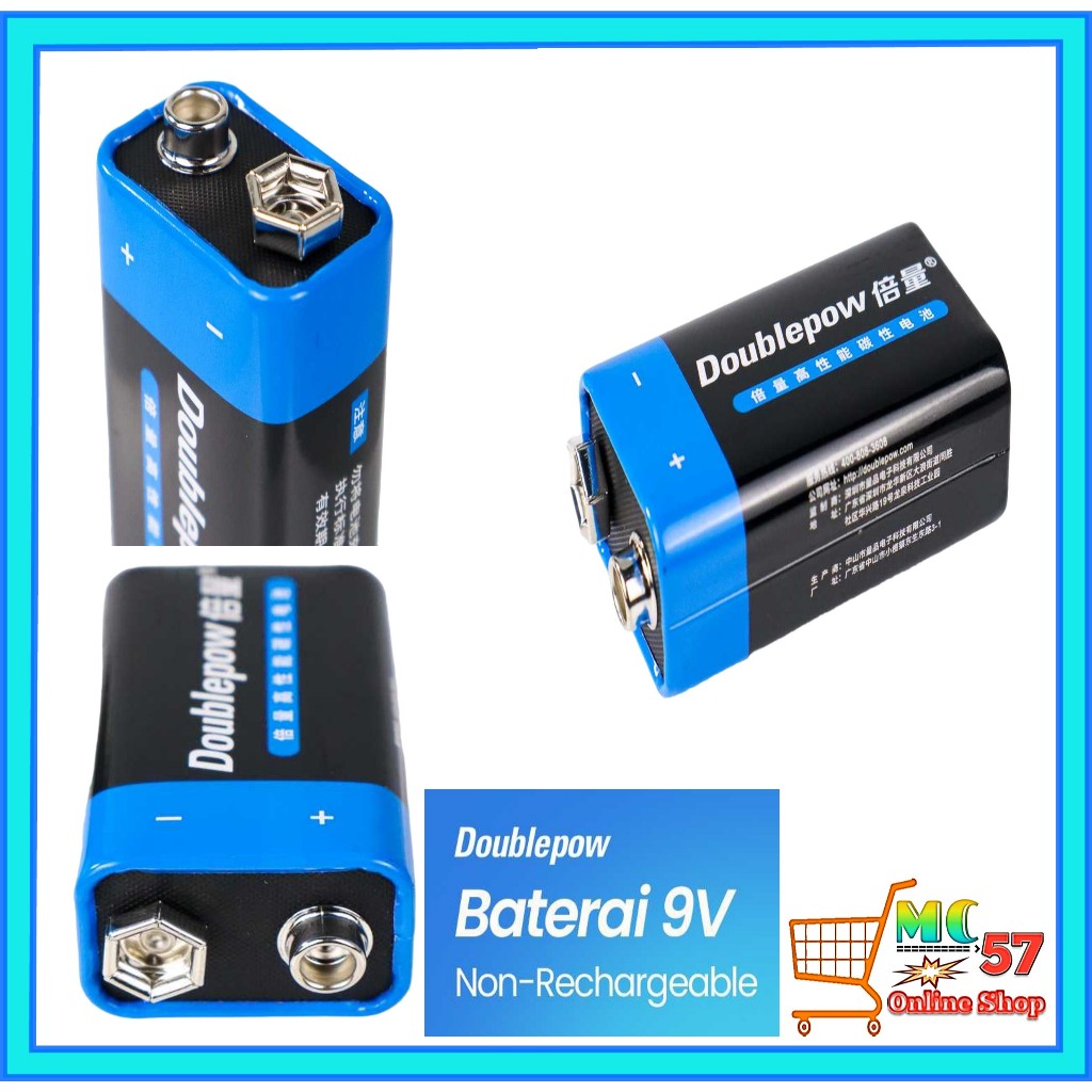 Jual Baterai Multimeter? 9V Battery 9V Baterai Baterai 9 Volt Baterai ...