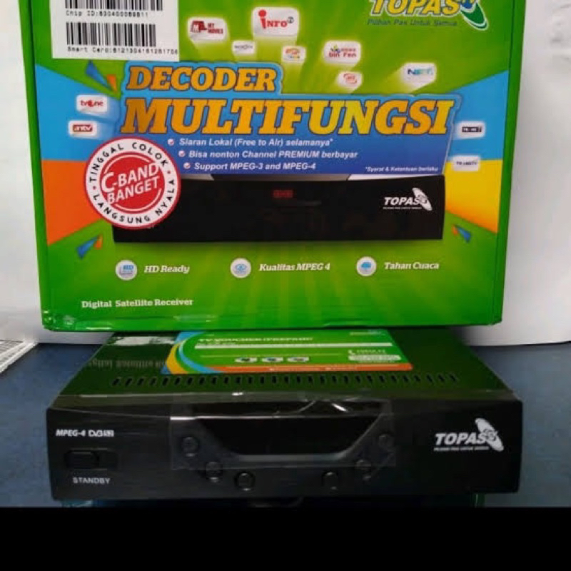 Jual RECEIVER TOPAS TV Receiver Parabola RECEIVER FTA Resiver parabola ...