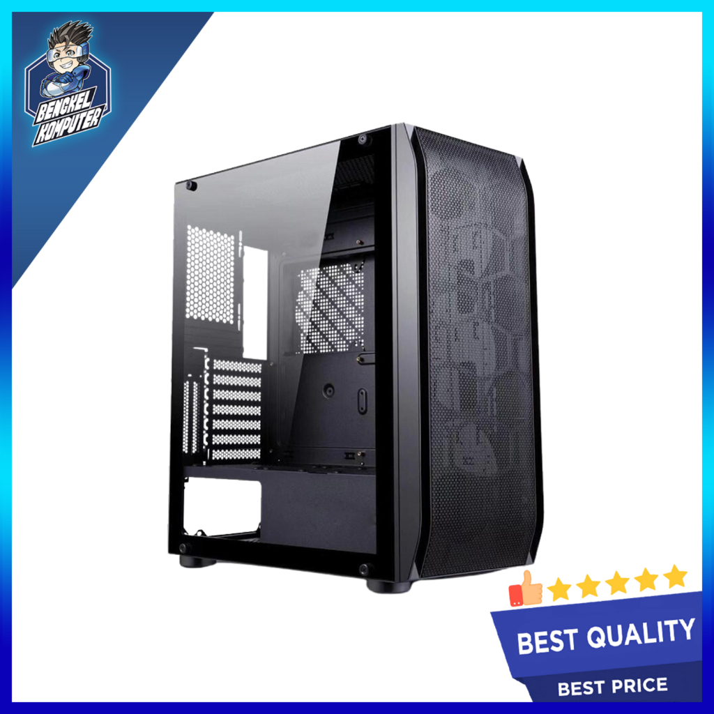 Jual CASING PC 3 POWER UP GAMING PHANTOM BLACK INCLUDE 3 FAN RGB ...