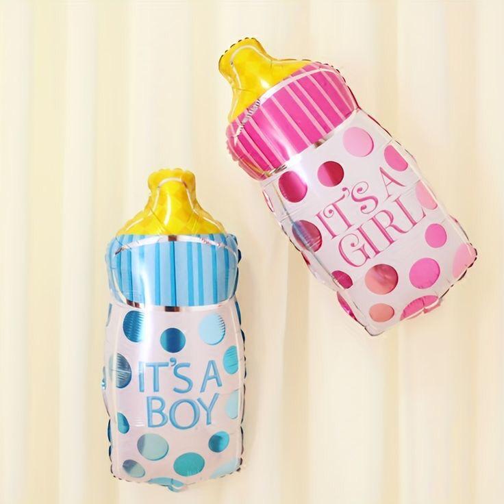 Jual Zifoil Balon Foil Botol Susu Baby Pink Biru / Balon Botol Mini ...