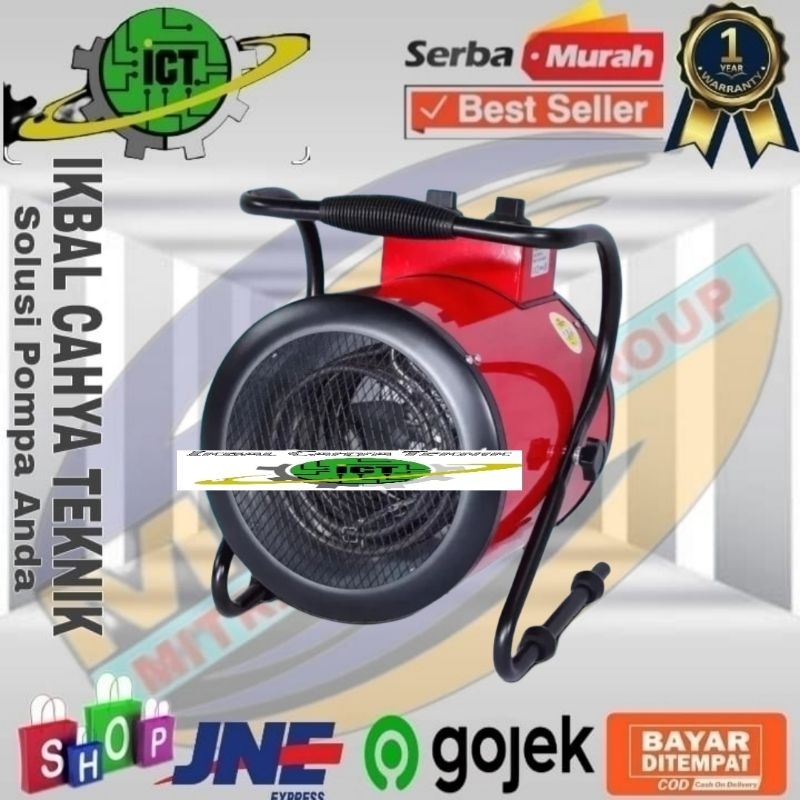 Jual Blower Kipas Pemanas kandang Mesin Blower Pemanas Ruangan 5KW 380V ...