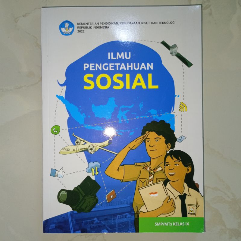 Jual Buku Paket IPS Ilmu Pengetahuan Sosial kelas 9 IX 3 III SMP MTS Kementerian Kementrian ...