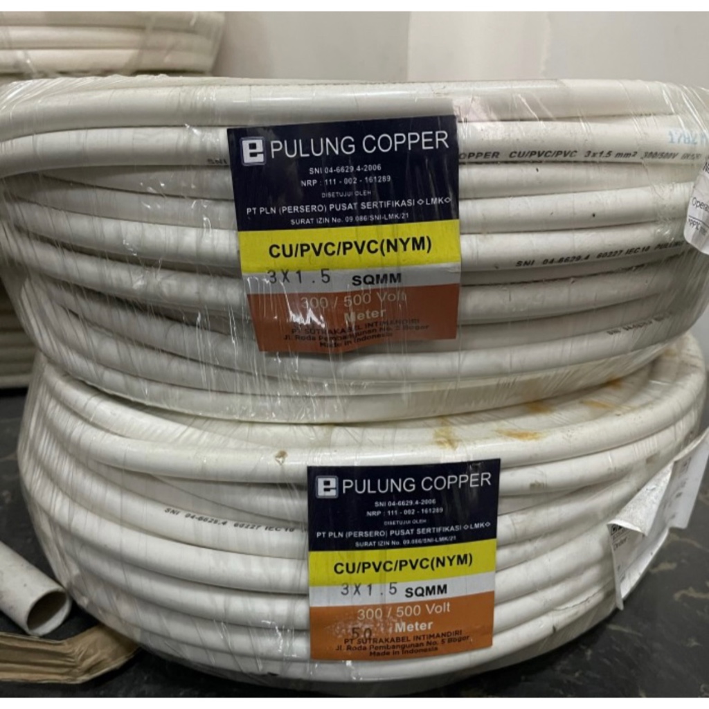 Jual KABEL NYM 3X1,5 PULUNG 1 ROLL (50 METER) | Shopee Indonesia