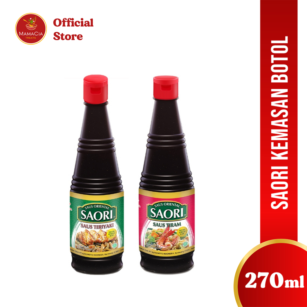 Jual Saori Saos Botol Tiram Teriyaki 270 ml (botol besar) | Shopee ...