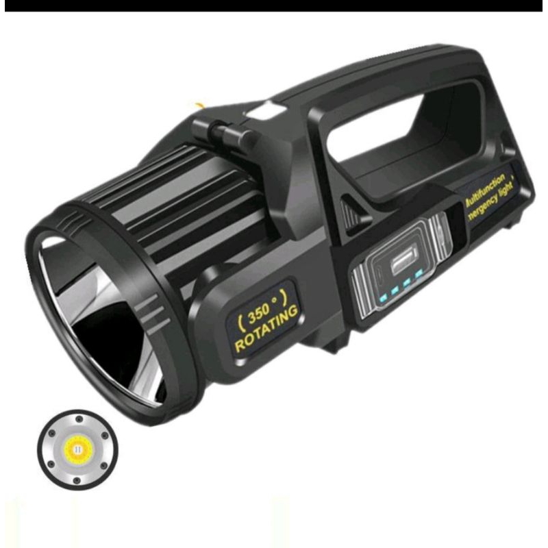 Jual SENTER LED JUMBO SUPER TERANG SOROT 1500M SENTER CAS BATERAI ...