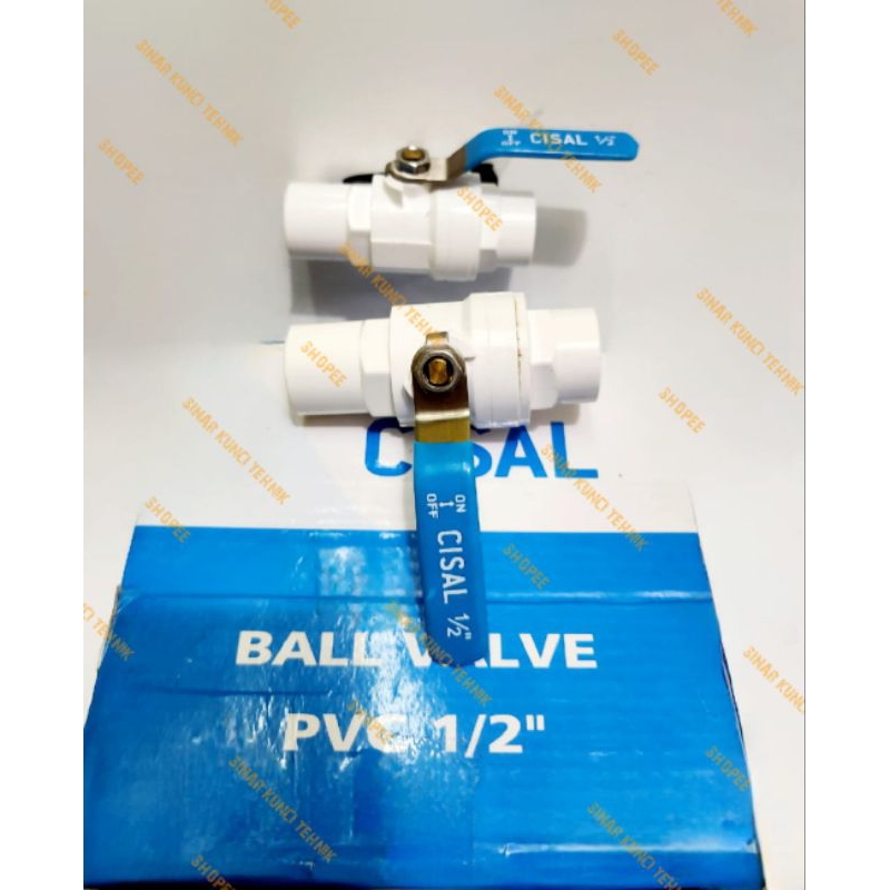 Jual Ball Valve PVC BVGS 1/2" 3/4" 1" in CISAL - Stop Kran Gagang Stainless - 3/4" inch | Shopee ...