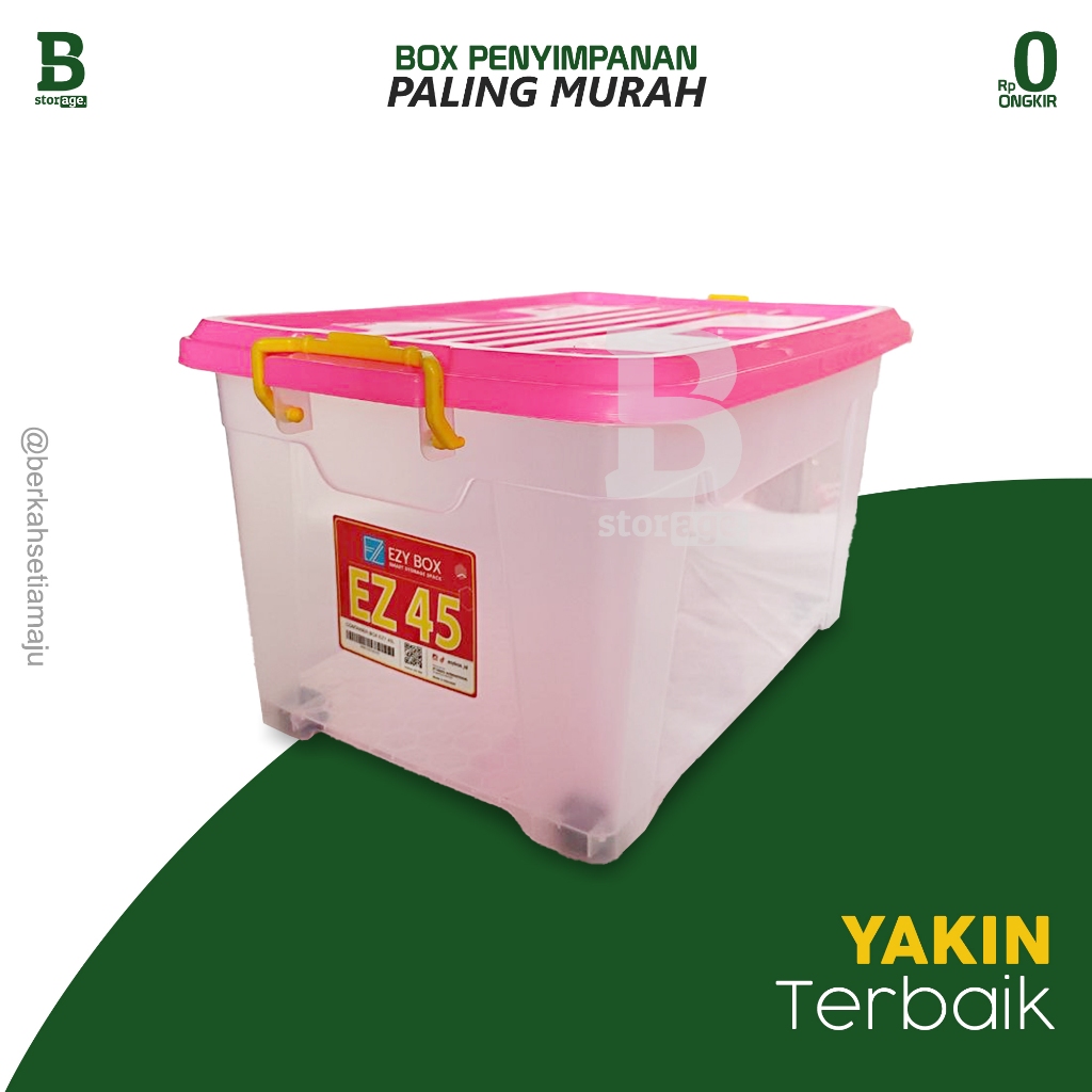 Jual [PAKET] Box Container cb 45 Liter BSM BPA FREE - Kotak Penyimpanan ...