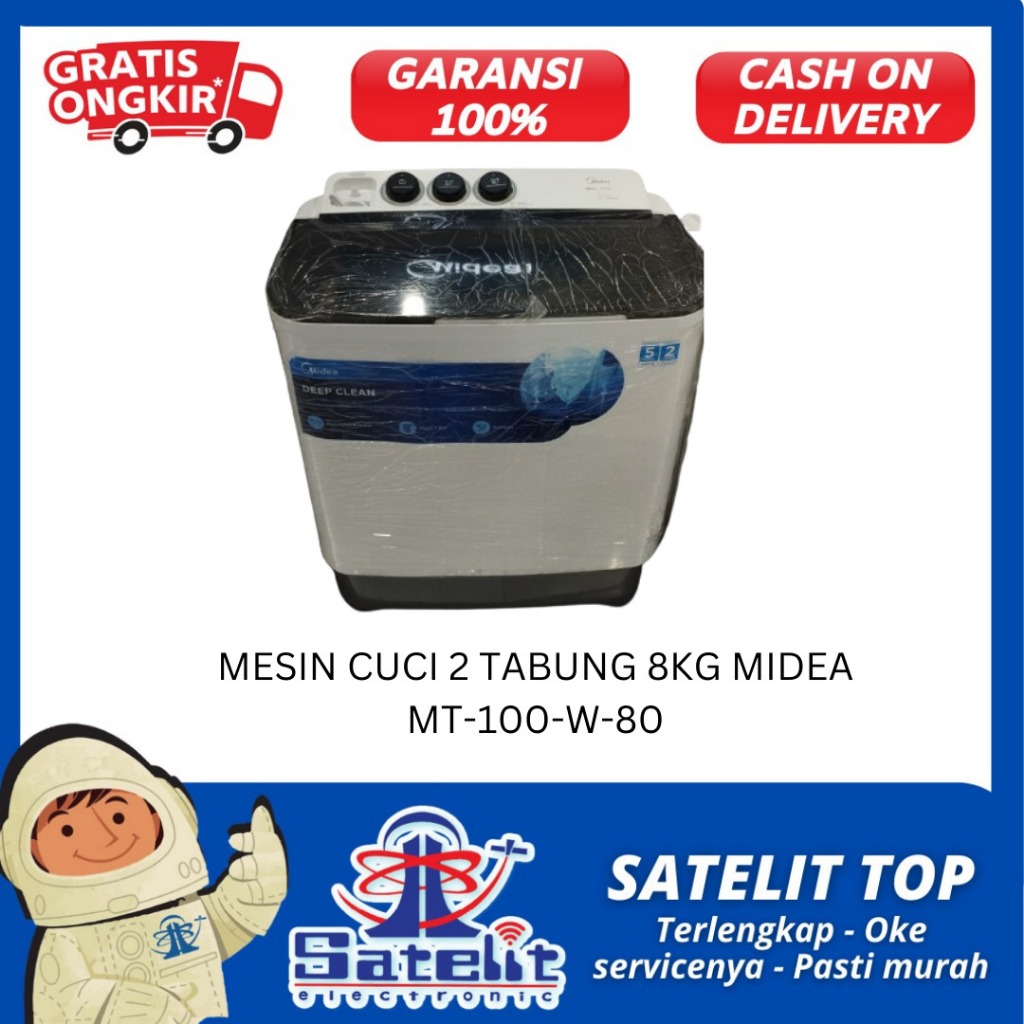 Jual MESIN CUCI / WASHING MACHINE / ALAT CUCI PAKAIAN MIDEA MT100W80 ...