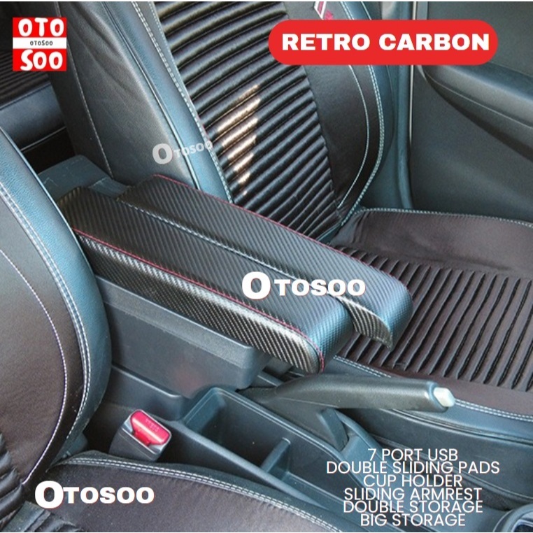 Jual OTOSOO ARMREST BRV BRIO MOBILIO CONSOLE BOX BRV BRIO MOBILIO USB ...