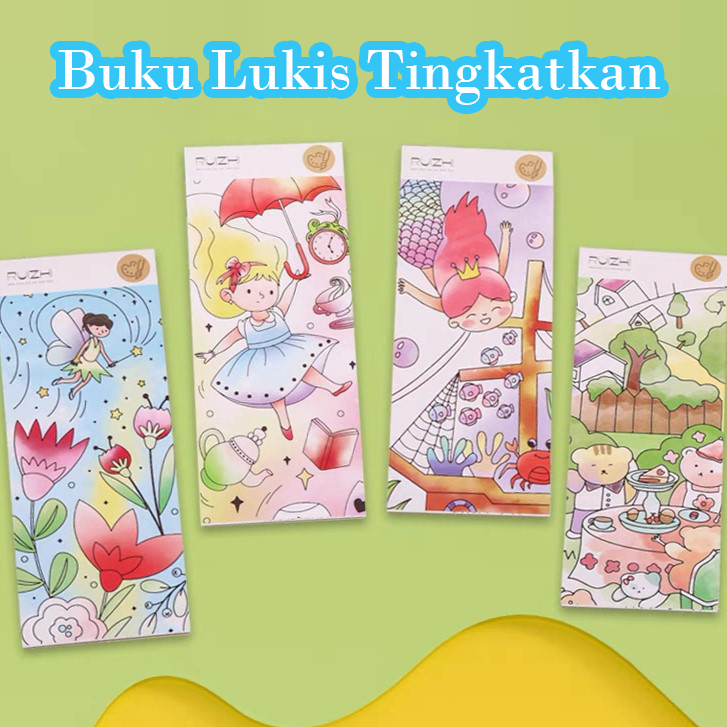 Jual 1 SET PAKET LUKIS 12 HALAMAN - Buku Lukis Tingkatkan Kreatifitas ...