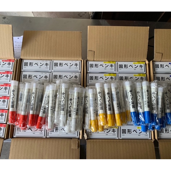 Jual berkualitas Solid Steel Marker SAKURA Warna Putih Kuning Merah ...
