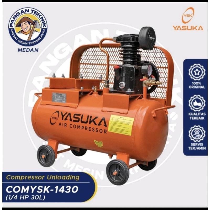 Jual KOMPRESOR ANGIN YASUKA 1/4HP COMYSK 1430 | Shopee Indonesia