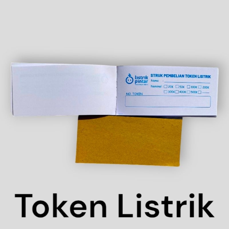Jual (ISI 100 LEMBAR) MINI STRUK TOKEN LISTRIK / MINI STRUK PEMBELIAN ...