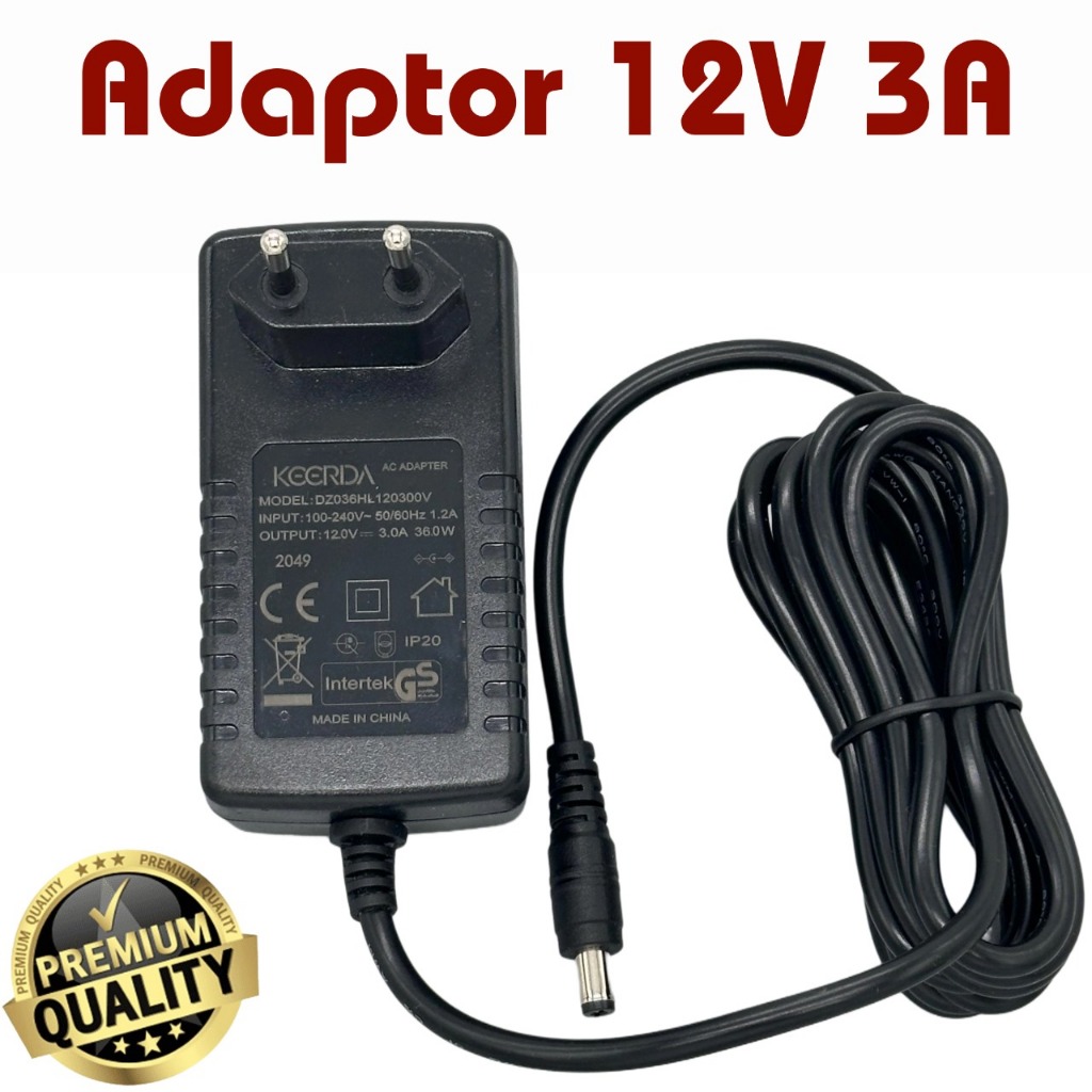 Jual Charger Power Adaptor KEERDA 12V 3A / PHILIPS ORI Switching 12V 3A ...