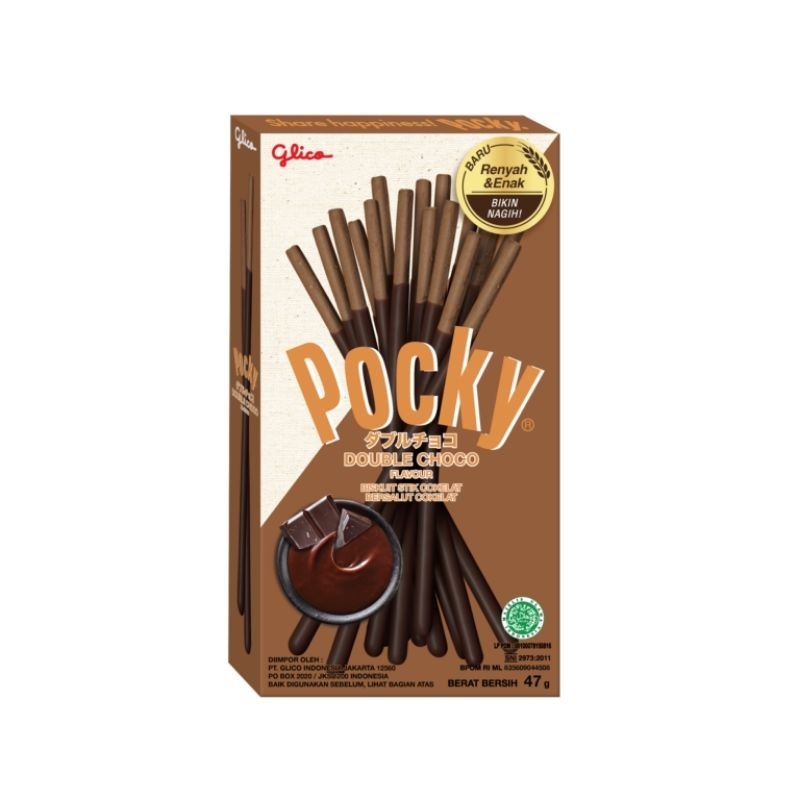 Jual Glico Pocky Double Choco 47g | Shopee Indonesia