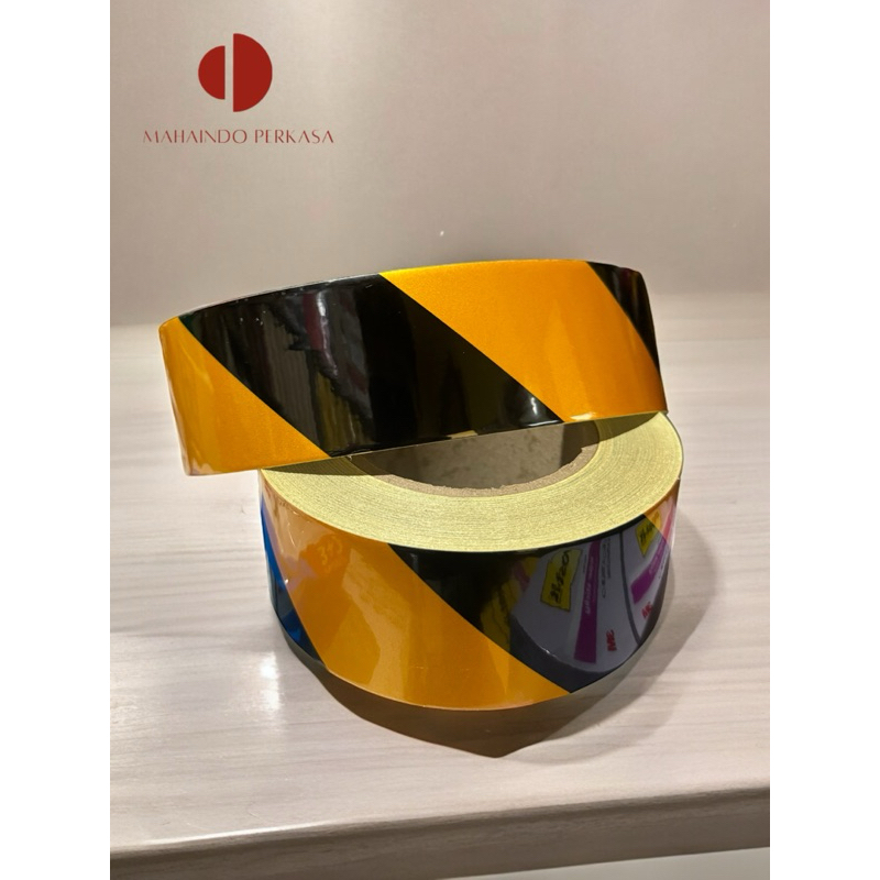 Jual Stiker Reflective Sticker Police Line Kuning-Hitam 2in x 45m Garis Polisi | Shopee Indonesia