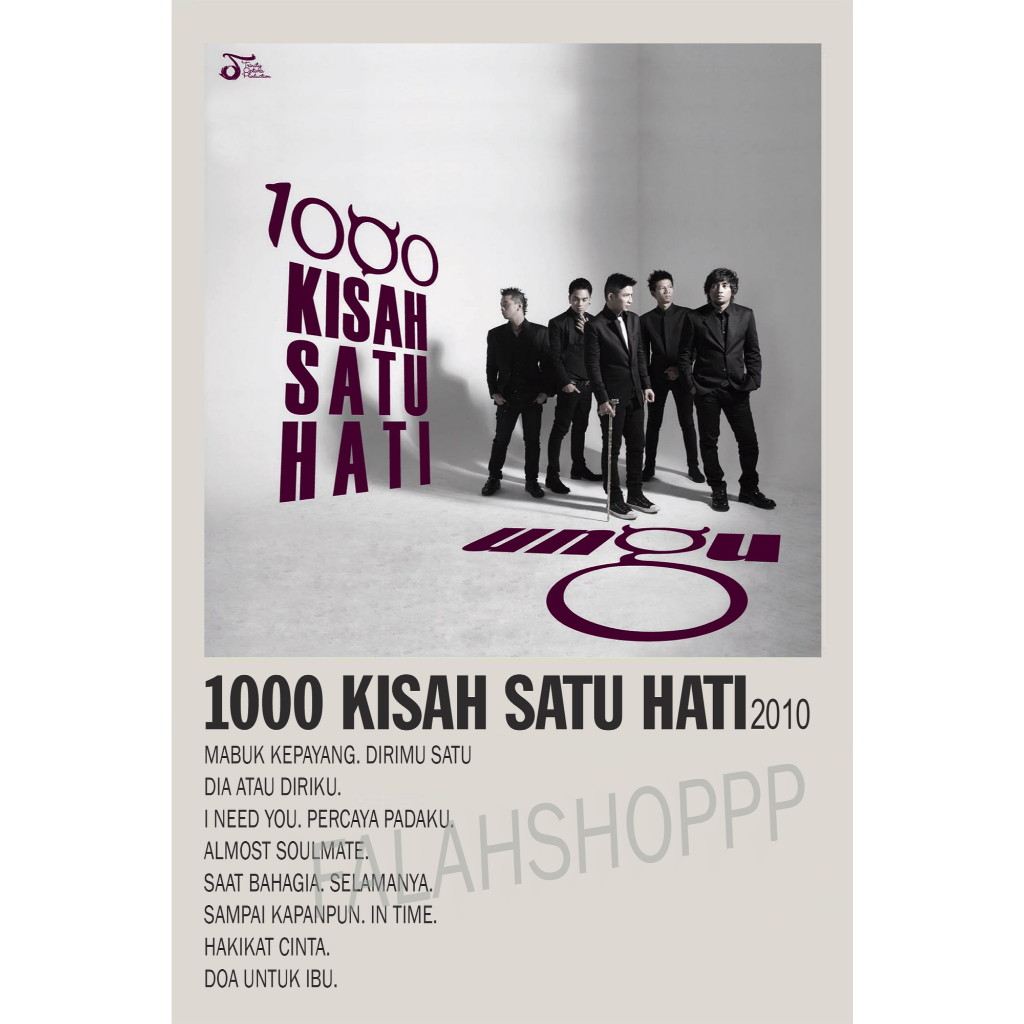 Jual Poster Album 1000 Kisah Satu Hati - Ungu | Shopee Indonesia