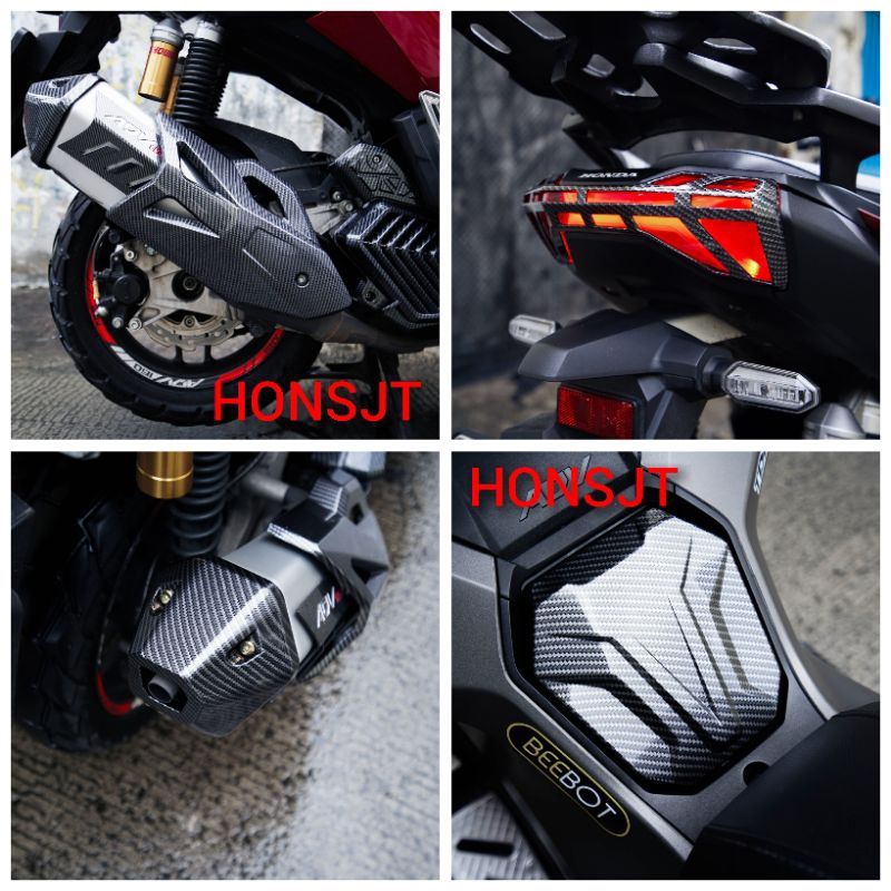 Jual cover carbon Honda adv 160 tutup body carbon adv 160 | Shopee ...