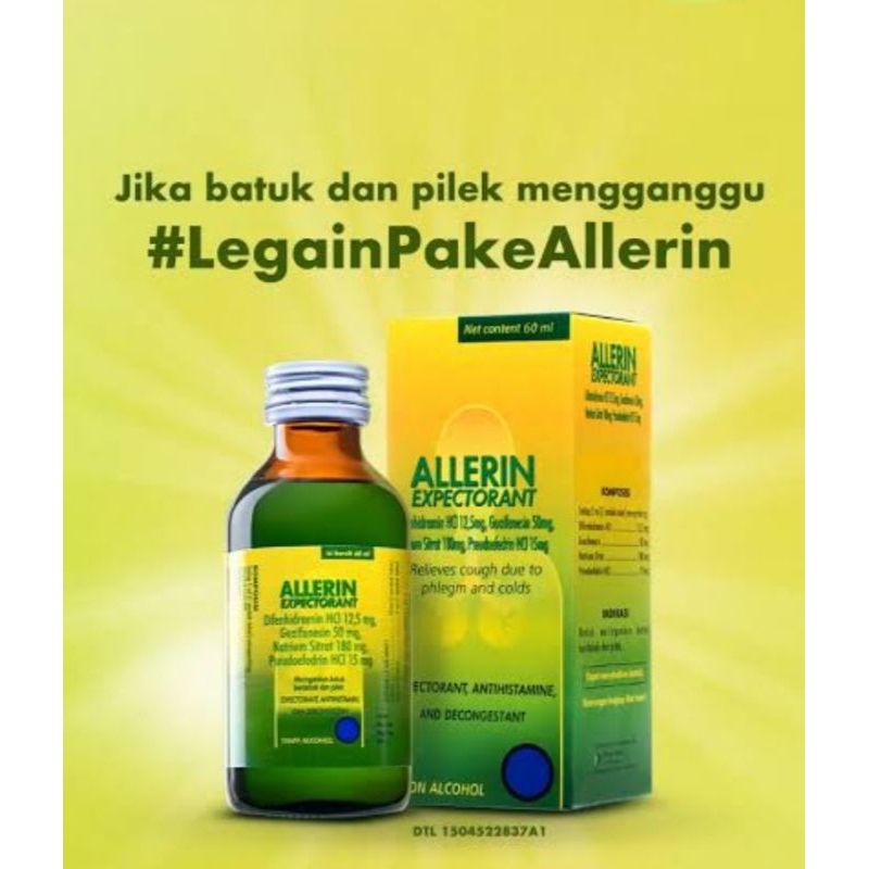 Jual Allerin Expectorant 60Ml | Shopee Indonesia